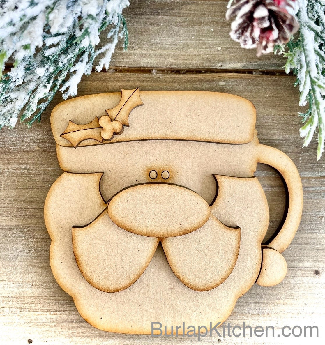 Santa Mug Ornament - (DIY Craft Kit) – Burlap Kitchen