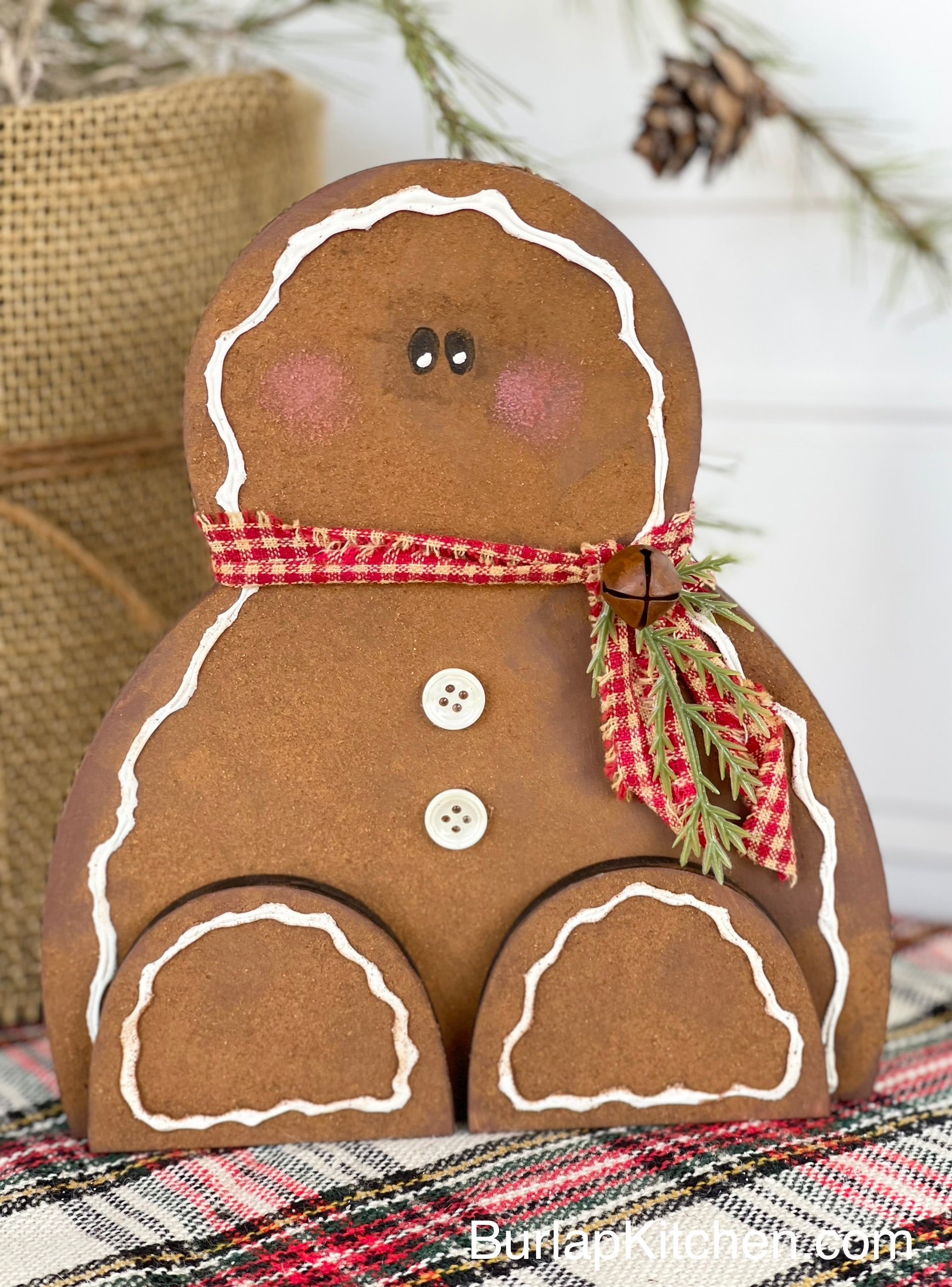 Stand Alone Gingerbread Man - (Maple Wood DIY Craft Kit) – Burlap Kitchen